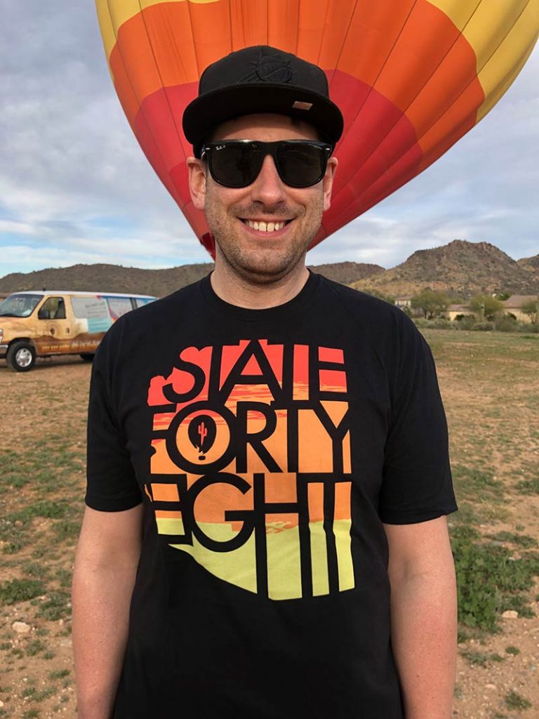 Men’s State Forty Eight Ombre Logo T-Shirt - Hot Air Expeditions